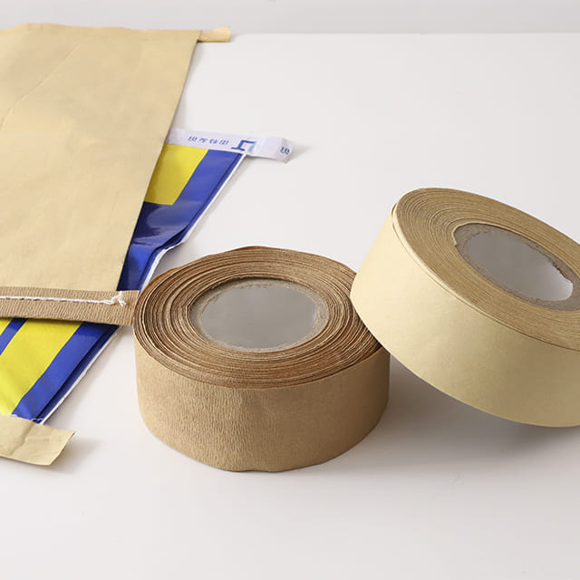 Heat Seal Seam Kraft Paper Tape For Woven Bag Packing