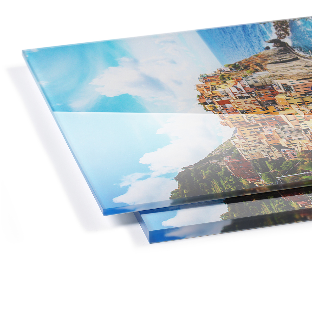 Adhesive Film Adhering Facemount Images To Acrylic Photo