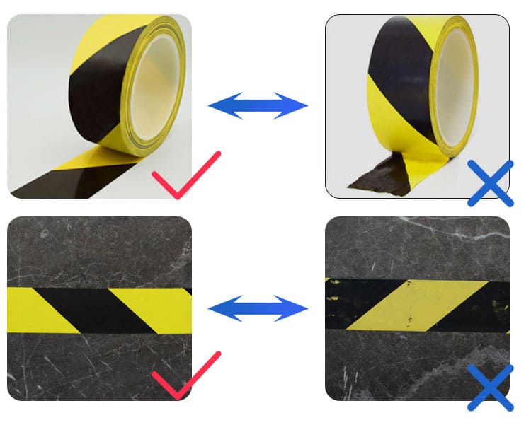 Custom Printed Hazard Warning Safety Stripe Tape | Manzawa