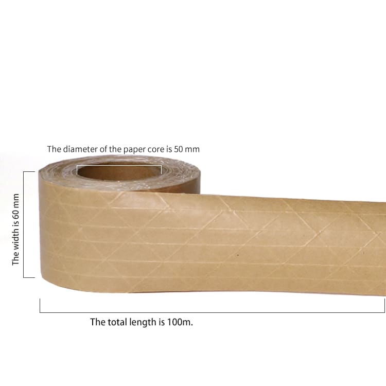 White Reinforced Water Activated Kraft Tape